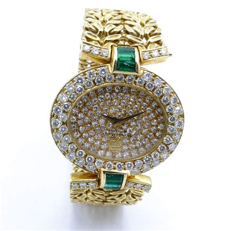 Diamond And Emerald Montre Royale De Geneve Watch Antique And Unique Jewels