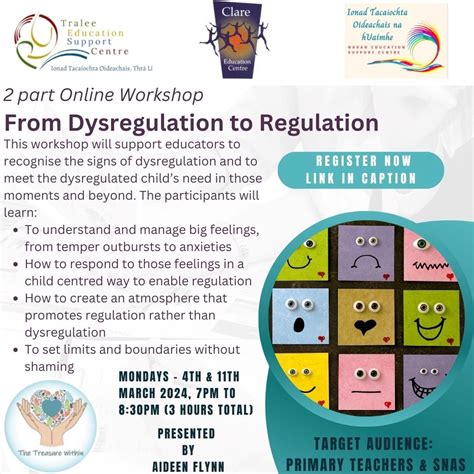 sp24 013 from dysregulation to regulation 2 part online workshop primary navan education