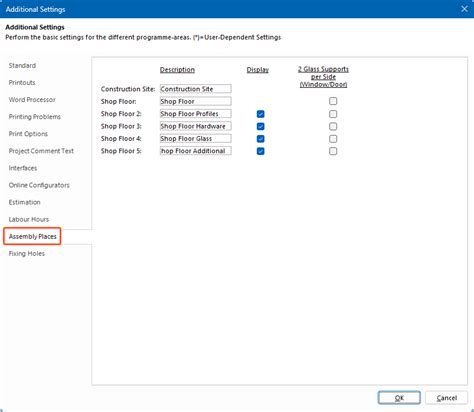 Assembly Places Orgadata Online Help System