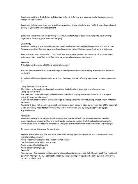 Mastering Academic Writing Style Pdf Verb English Language