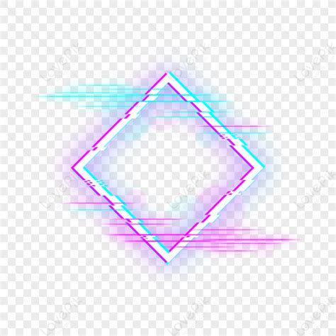 적색 네온사인 단층 경계빨간네온 상자네온 효과 Png 일러스트 무료 다운로드 Lovepik