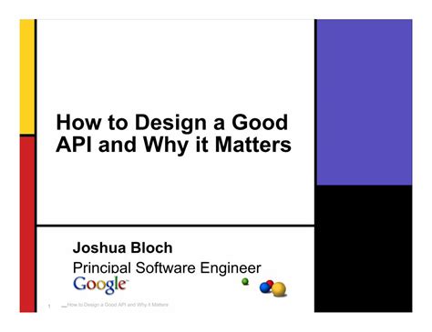 PDF How To Design A Good API And Why It Mattersresearch Google Pubs Archive Pdf