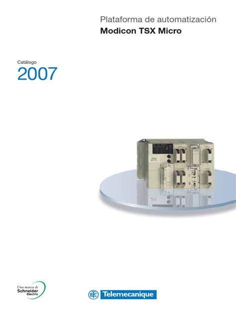Catálogo Modicon Tsx Micro 2007 Pdf Memoria De Acceso Aleatorio Controlador Lógico Programable