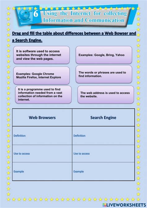 Internet Search Worksheet For Babes Printable Worksheets