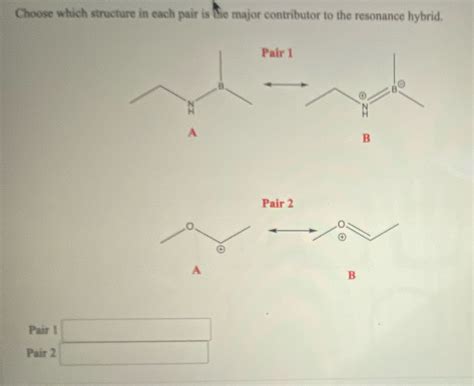 Solved Choose Which Structure In Each Pair Is To Major Chegg Com