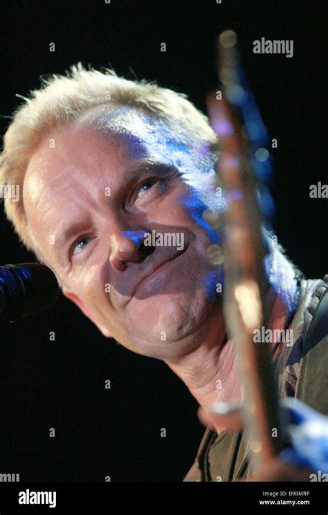 British Musician Sting Performing At The Olimpiisky Sports Complex