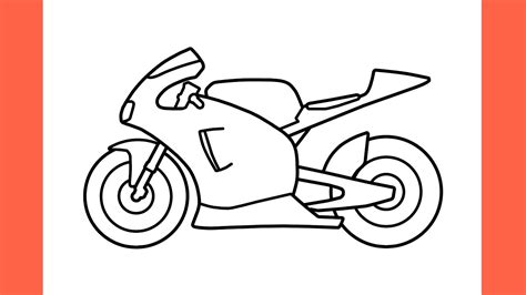 How To Draw A Simple Motorcycle