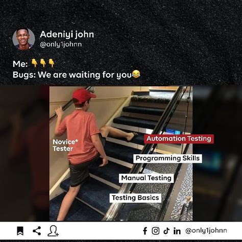adeniyi john on linkedin testing automation fix bugs developer softwaretester…