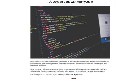 How To Transform Your 100daysofcode Log Into A Visual Experience
