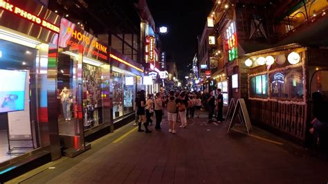 서울 용산 이태원 클럽거리 이태원 거리의 여름밤 골목 구석구석 풍경 Youtube