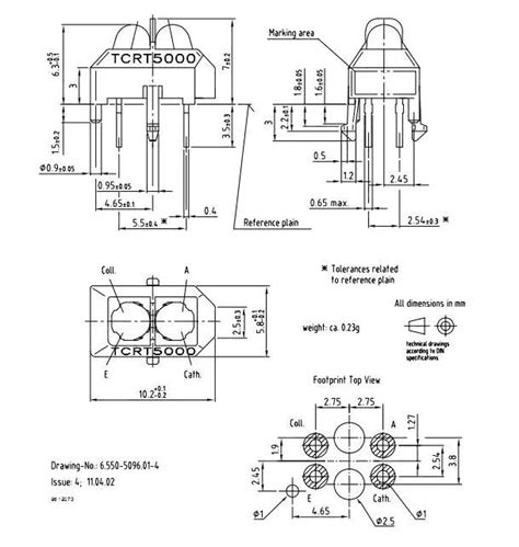 TCRT Reflective Optical Sensor With Transistor Output