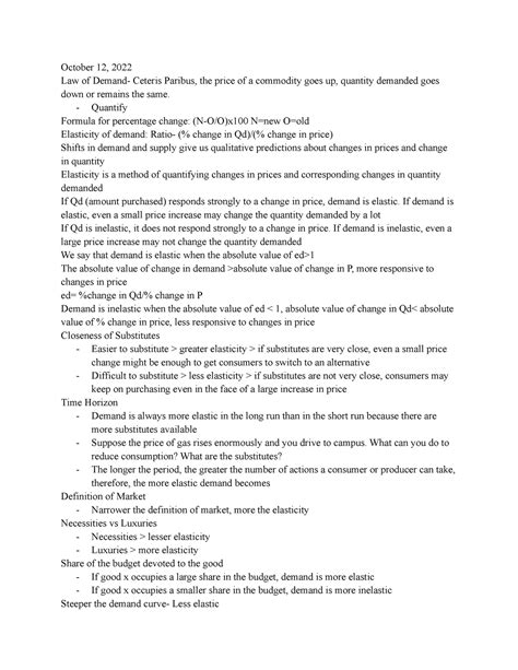 Econ 10 12 Srijan Banerjee October 12 2022 Law Of Demand Ceteris