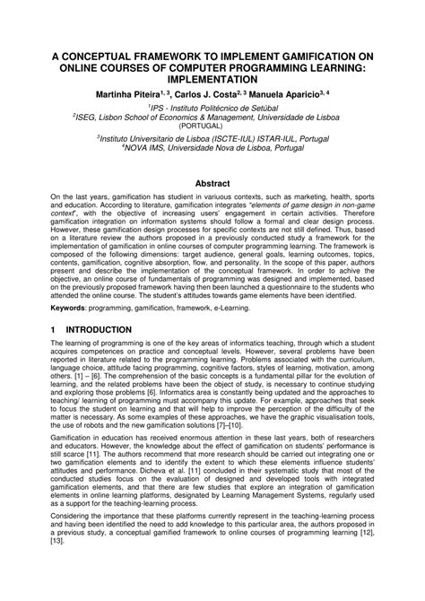 pdf a conceptual framework to implement gamification on online