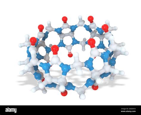 Cucurbituril Cyclic Macromolecule Molecular Model Of The Macrocycle