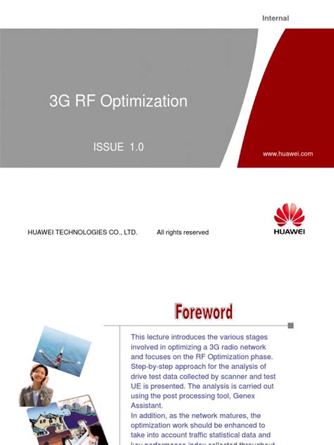 3g Rf Optimization Pdf Mathematical Optimization Antenna Radio