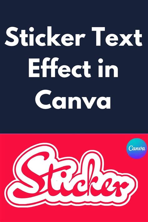 Sticker Text Effect In Canva T Shirt Design Tutorial Canvas