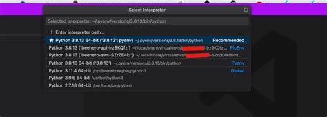 Version 1 80 2 Can T Switch Anymore Between Python Interpreters