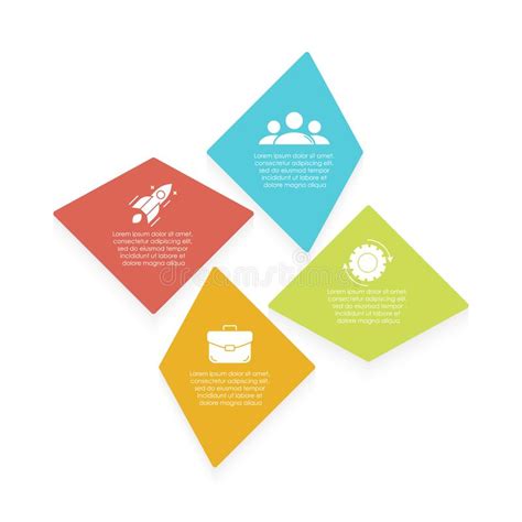 Circle Infographic Template For Round Diagram Graph Web Design Business Concept With 4 Steps