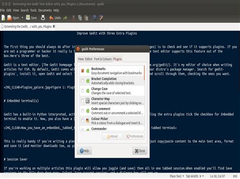 Improve Gedit With Three Extra Plugins Part One