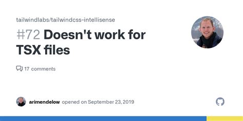 doesn t work for tsx files · issue 72 · tailwindlabs tailwindcss