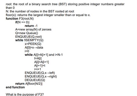 Solved Root The Root Of A Binary Search Tree Bst Storing