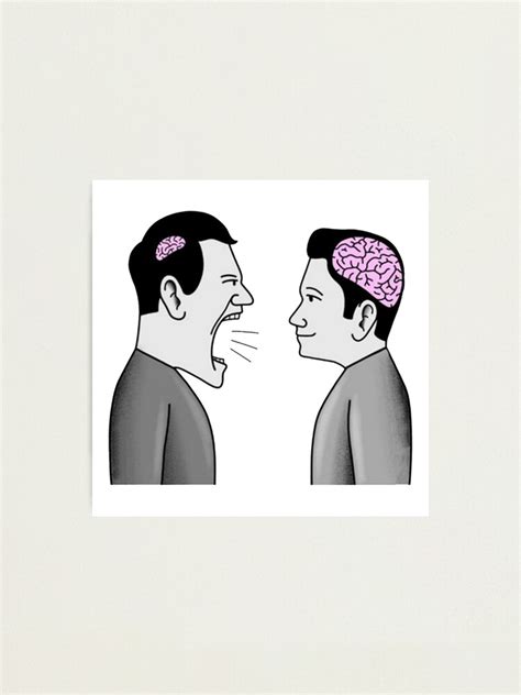 Small Brain Shouting At Big Brain Meme High Quality Photographic Print For Sale By Alex3214