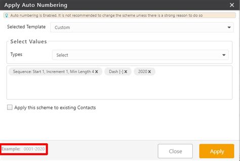 Create Custom Auto Numbering For Client Ids Cosmolex Support