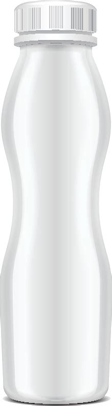 낙농 제품에 대 한 스크류 캡 빈 플라스틱 병 우유 요구르트 크림 디저트 음료 벡터 현실적인 팩 이랑 서식 파일 3차원 형태에 대한 스톡 벡터 아트 및 기타 이미지 Istock