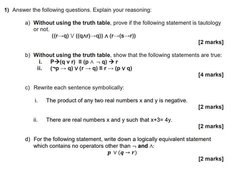 Solved Answer The Following Questions Explain Your