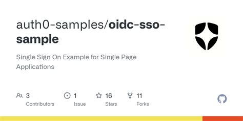 Github Auth0 Samples Oidc Sso Sample Single Sign On Example For