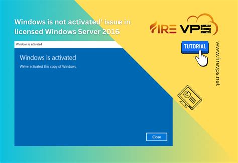 How To Fix Windows Is Not Activated Issue In Licensed Windows Server 2016 Fire VPS Blog