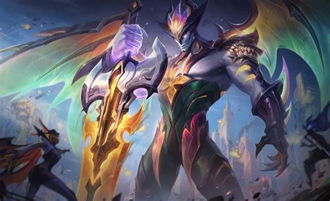 𝙇𝙚𝙖𝙜𝙪𝙚 Primordian Aatrox {obsidian Chroma} Splash League Of