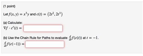 solved let f x y x 3 y and c t 2t 2 2t 3
