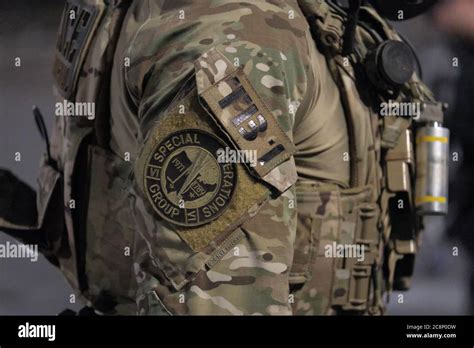 Portland Usa 26th July 2020 A Special Operations Group Patch Is