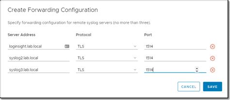 How To Configure Up To Three Syslog Forwarding Targets In VCenter Server Appliance 6 7 4sysops
