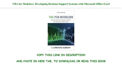 Vbaformodelersdevelopingdecisionsupportsystemswithmicrosoft