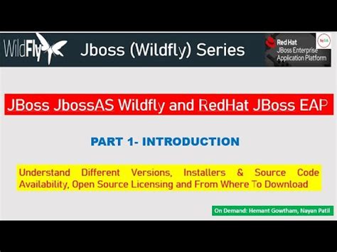 JBOSS Application Server JBoss JbossAS Wildfly And RedHat JBoss EAP PART YouTube