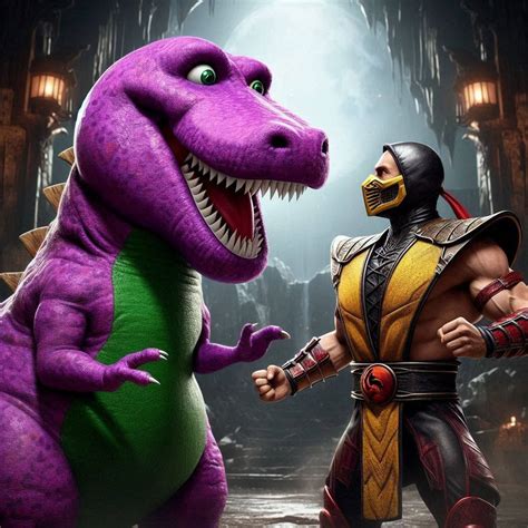 Barney X Mortal Kombat By Vilgotek On Deviantart