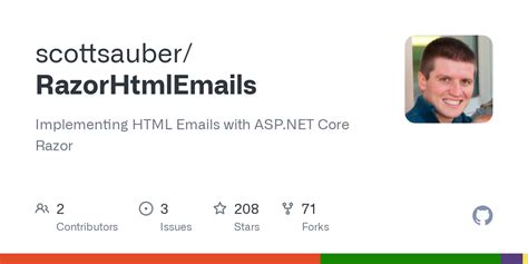 github scottsauber razorhtmlemails implementing html emails with asp