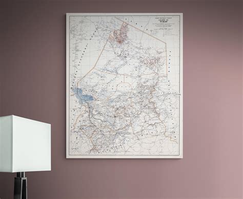 1925 Map Of Chad Colonial Era Map Of French Equatorial Africa Showing