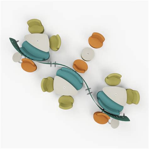 Flowform® Learn Lounge Offset Triangle Table Smith System®