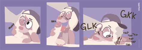 Rule 34 Ambiguous Gender Anthro Asphyxiation Choking Choking On Penis Clothing Comic Dominant