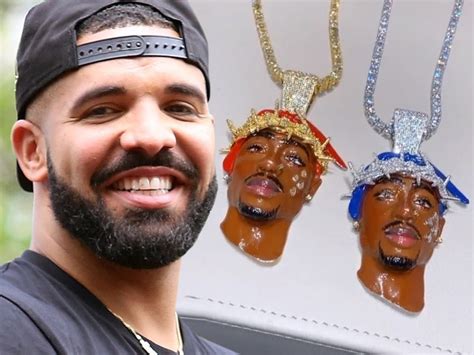 Drake Honors Tupac Shakur With Twin Pendants Worth 600000