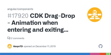 cdk drag drop animation when entering and exiting items · issue 17920 · angular components