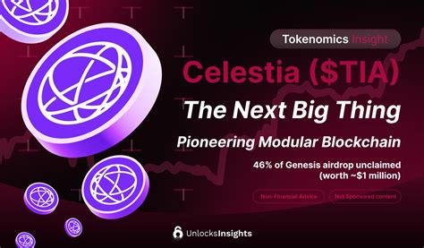Celestia Tia The Next Big Thing Modular Blockchain