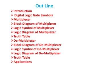 Multiplexer Demultiplexer Working Ppt
