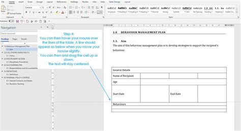 Center Text Vertically In A Microsoft Word Table Easy And Fast