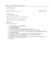 Configure The Windows Firewall Lab Report Configure The Windows Firewall Your