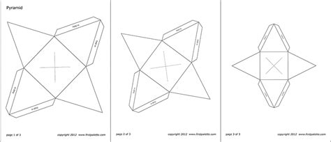 Square Pyramid Template Free Printable Templates And Coloring Pages