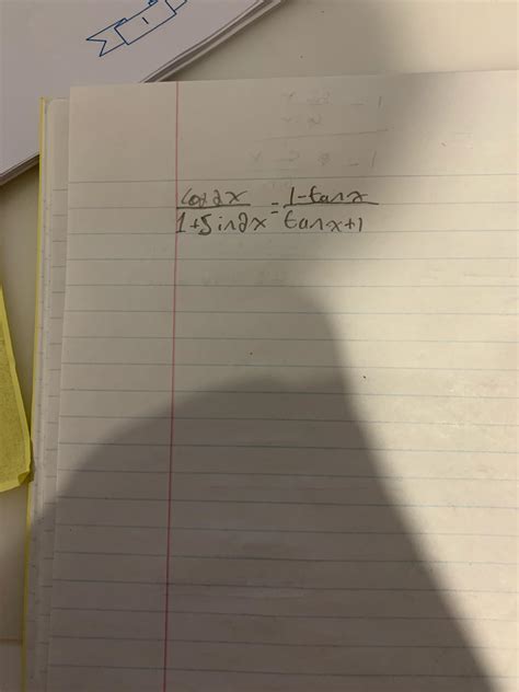 Can Someone Please Help Me Solve This Trigonometric Identity Ive Asked Several Teachers At My